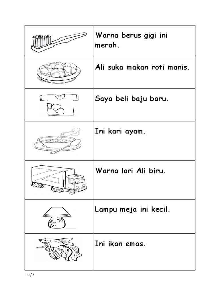 BM Ayat Pendek DGN Gambar | PDF
