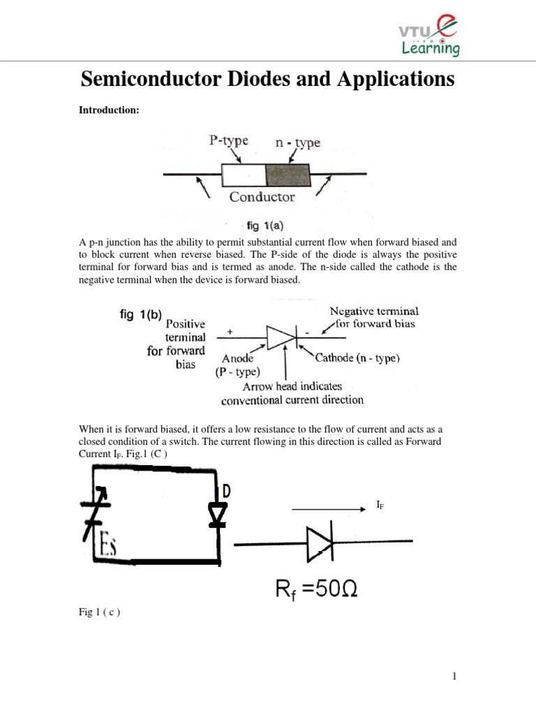 Module 1 Pdf Pdf Rectifier P N Junction
