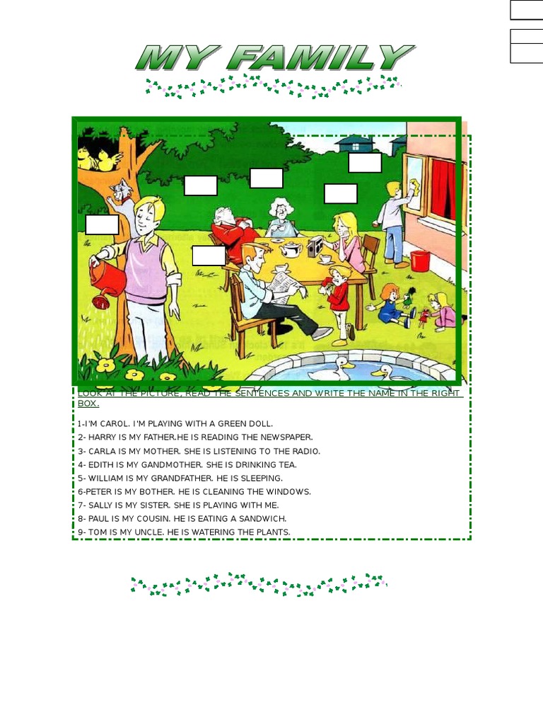 Family Activity Worksheet | PDF | Science & Mathematics | Mystery ...