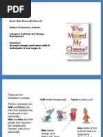 Who Moved My Cheese? Study Questions | PDF