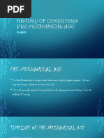 Pre - Mechanical Age | PDF