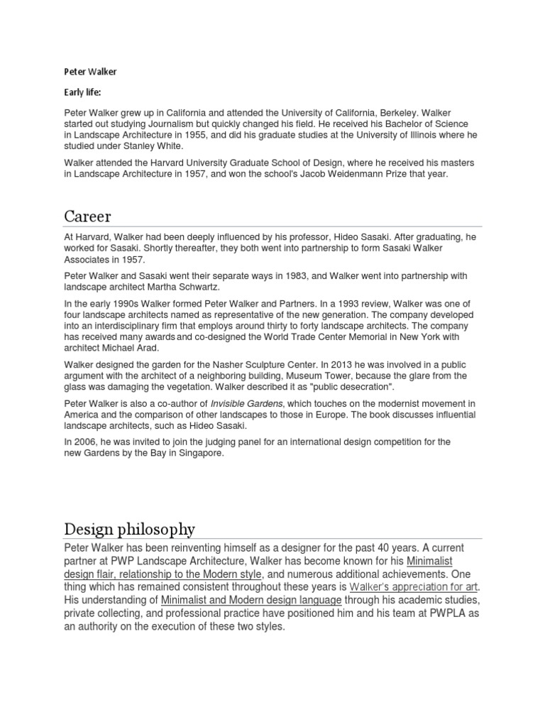 Peter Walker | PDF
