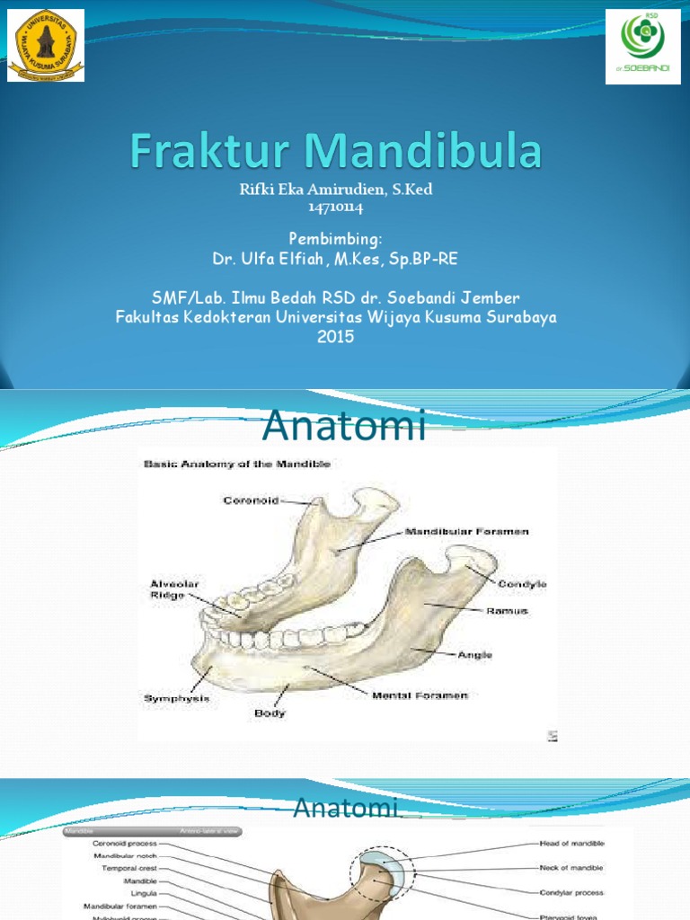 Fraktur Mandibula PPT | PDF