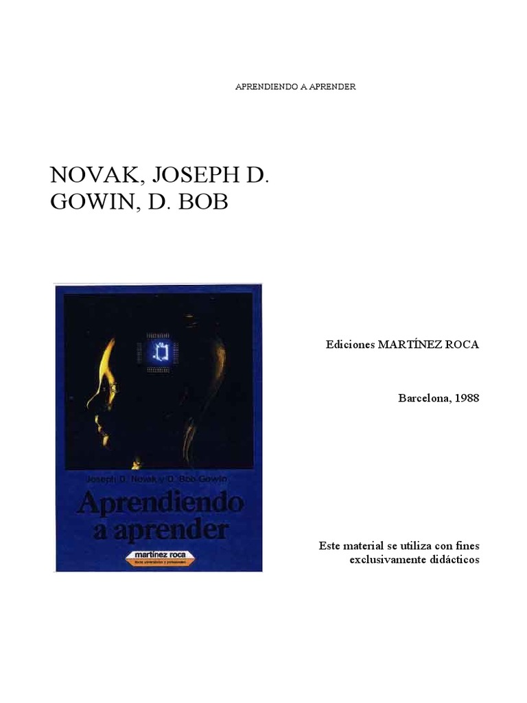 Aprendiendo A Aprender | PDF | Concepto | Palabra