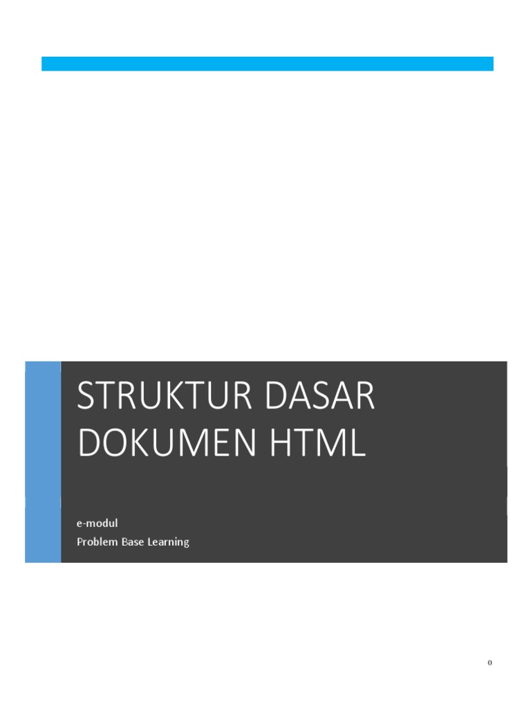 Struktur Dasar HTML | PDF