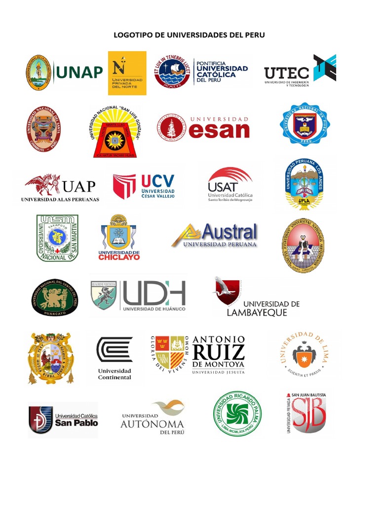 Logotipo de Universidades Del Peru | PDF