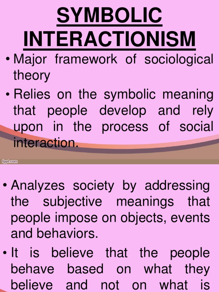 Understanding Symbolic Interactionism | PDF | Phenomenology (Philosophy ...