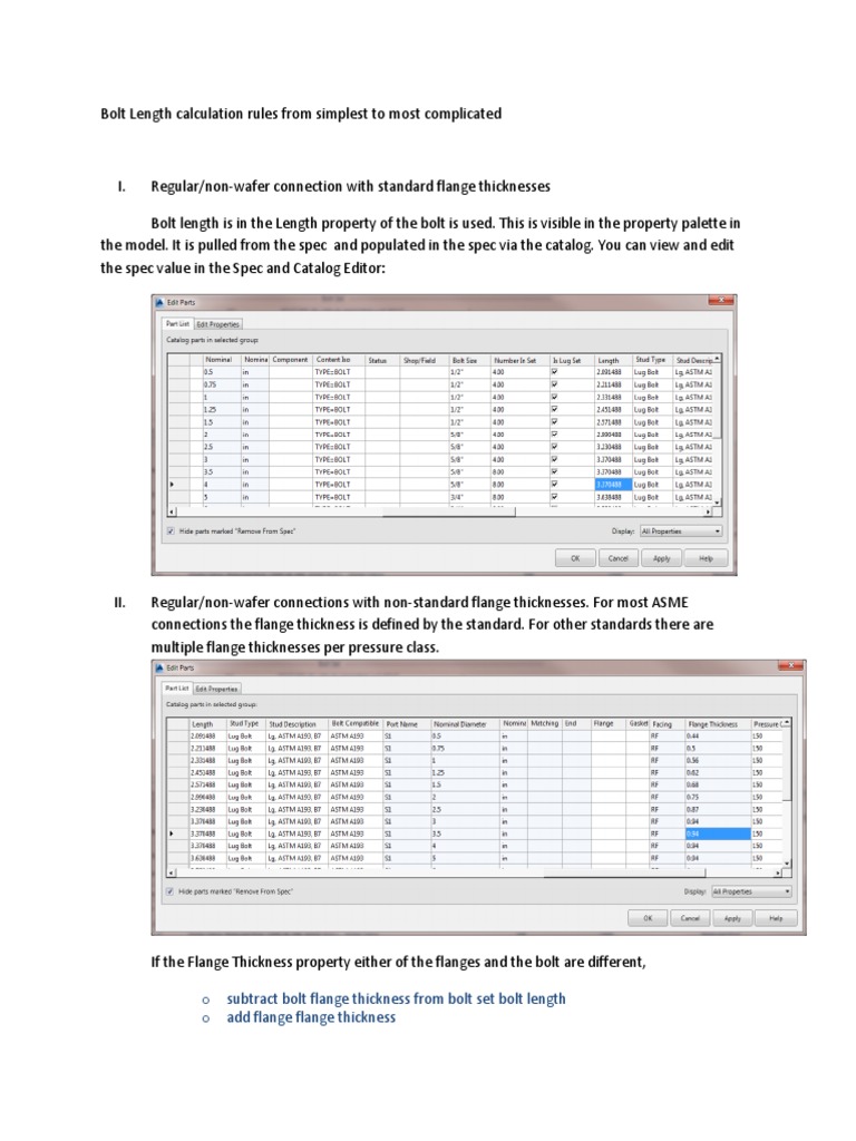 Bolt Length Rules | PDF | Screw | Mechanical Engineering