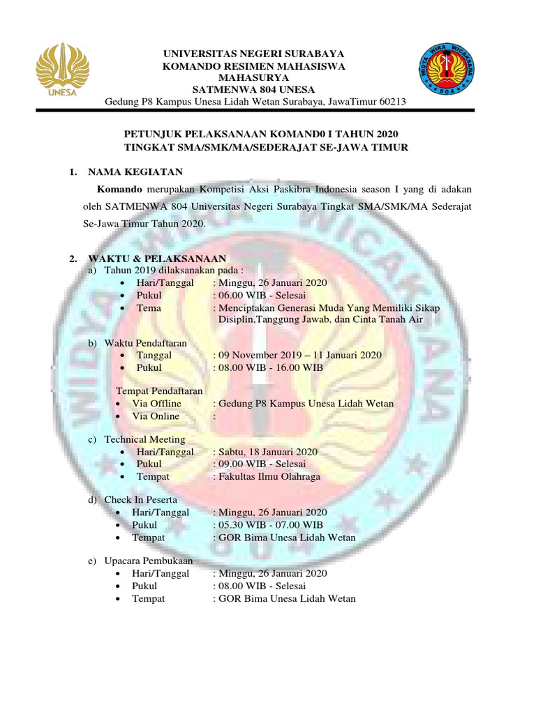 Juklak Dan Juknis LKBB KOMANDO | PDF