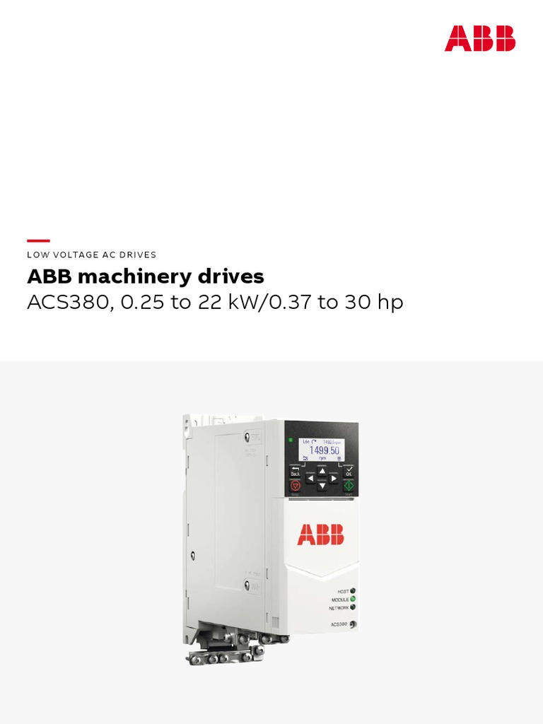 Abb ACS380 Drive | PDF | Automation | Electric Motor