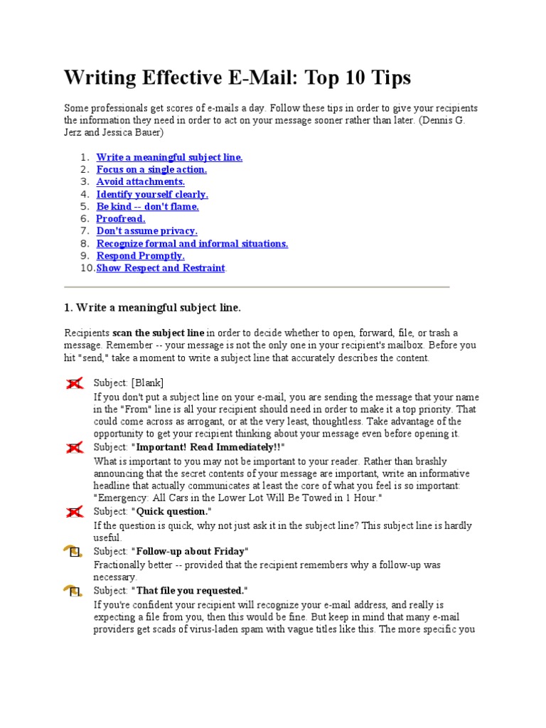 Writing Effective E | PDF | Hyperlink | World Wide Web