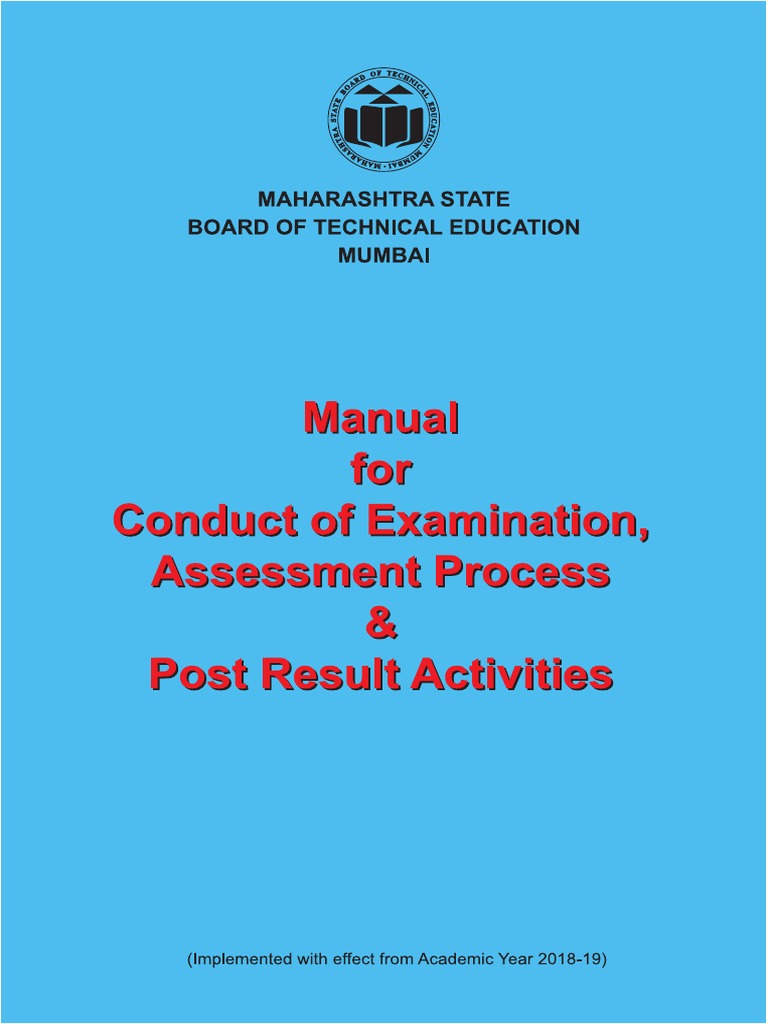 00 Exam - Conduct - Manual - 2018 | PDF | Vocational Education | Diploma