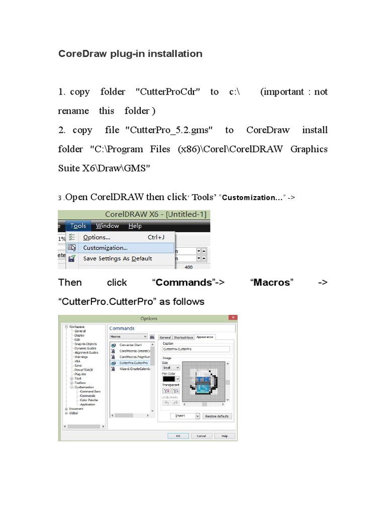 CoreDraw Plugin - Manual | PDF