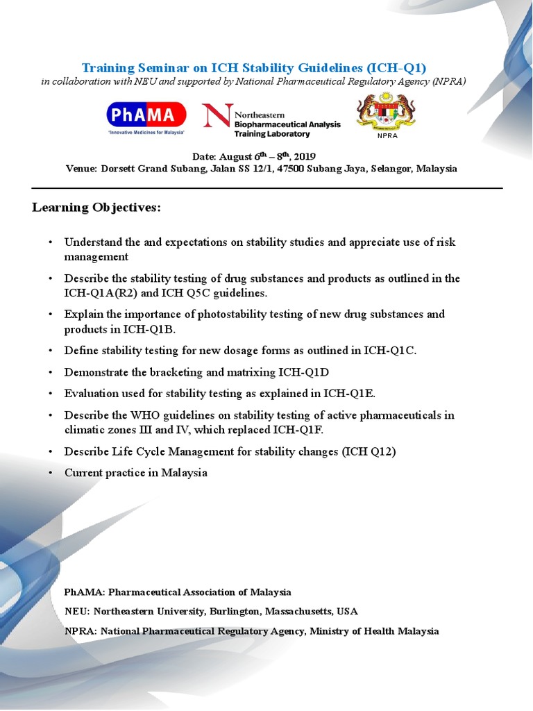 ICH Stability Guidelines Seminar | PDF | Pharmaceutical Formulation | Drugs
