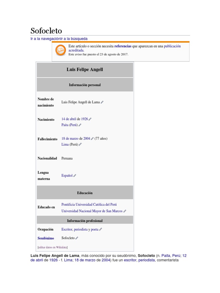 Material de Sofocleto | PDF | Lima | Perú