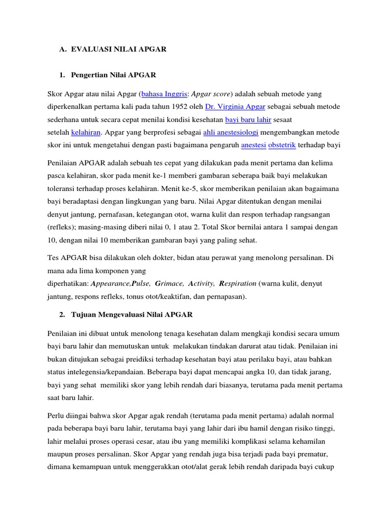 Apgar Dan Bounding Attachment | PDF