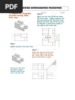 Orthographic Drawings Worksheet: Answer Key | PDF