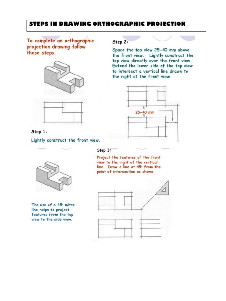 Steps in Constructing Orthographic | PDF