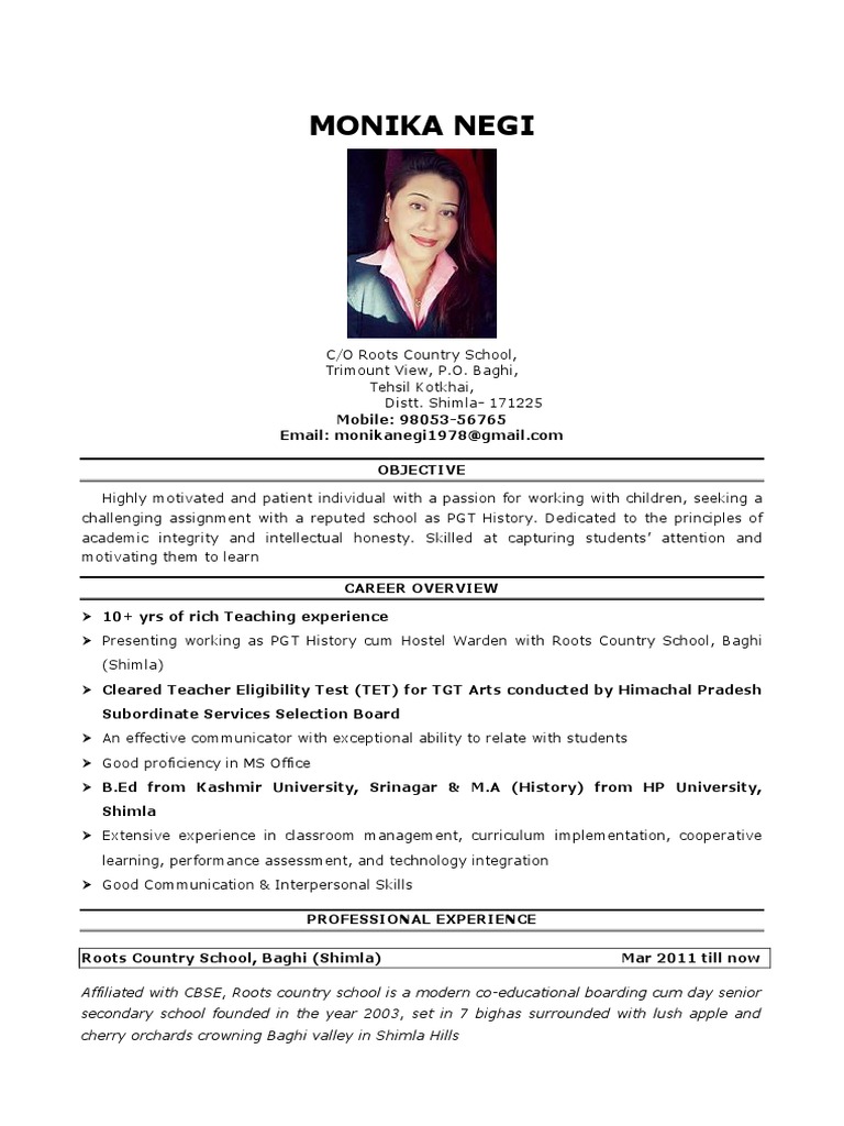 Monika Negi Teacher | PDF | Education Theory | Learning