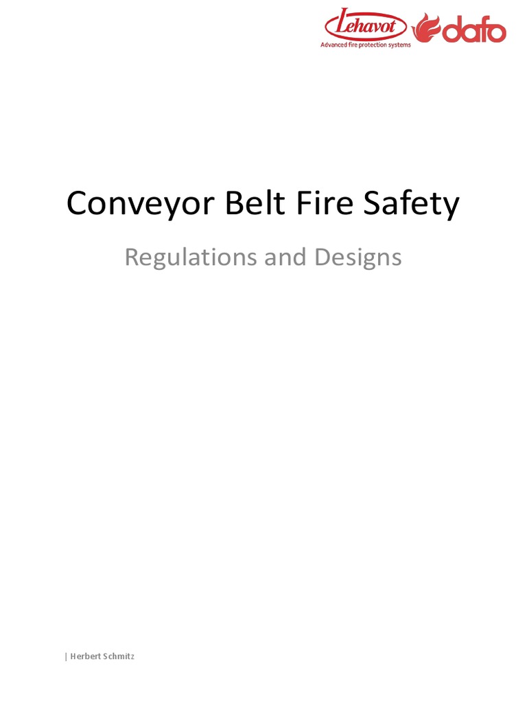 Conveyor Belt Fire Safety | PDF | Fire Sprinkler System | Fires