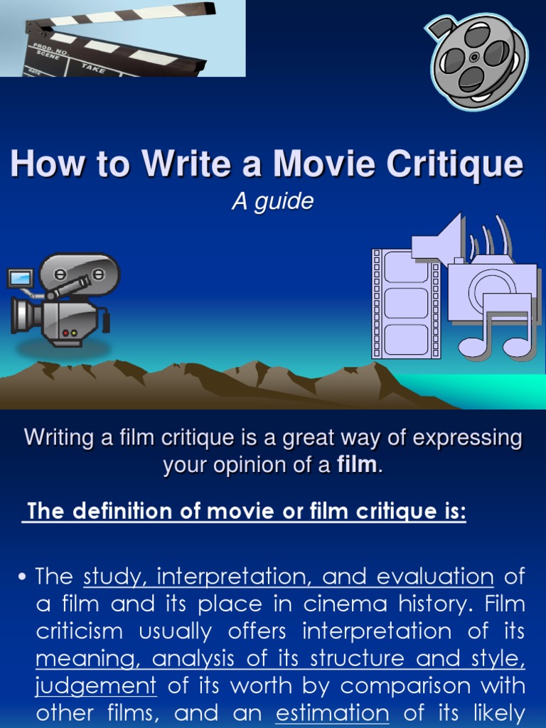 How to Critique a Movie in 6 Steps | PDF | Actor | Criticism