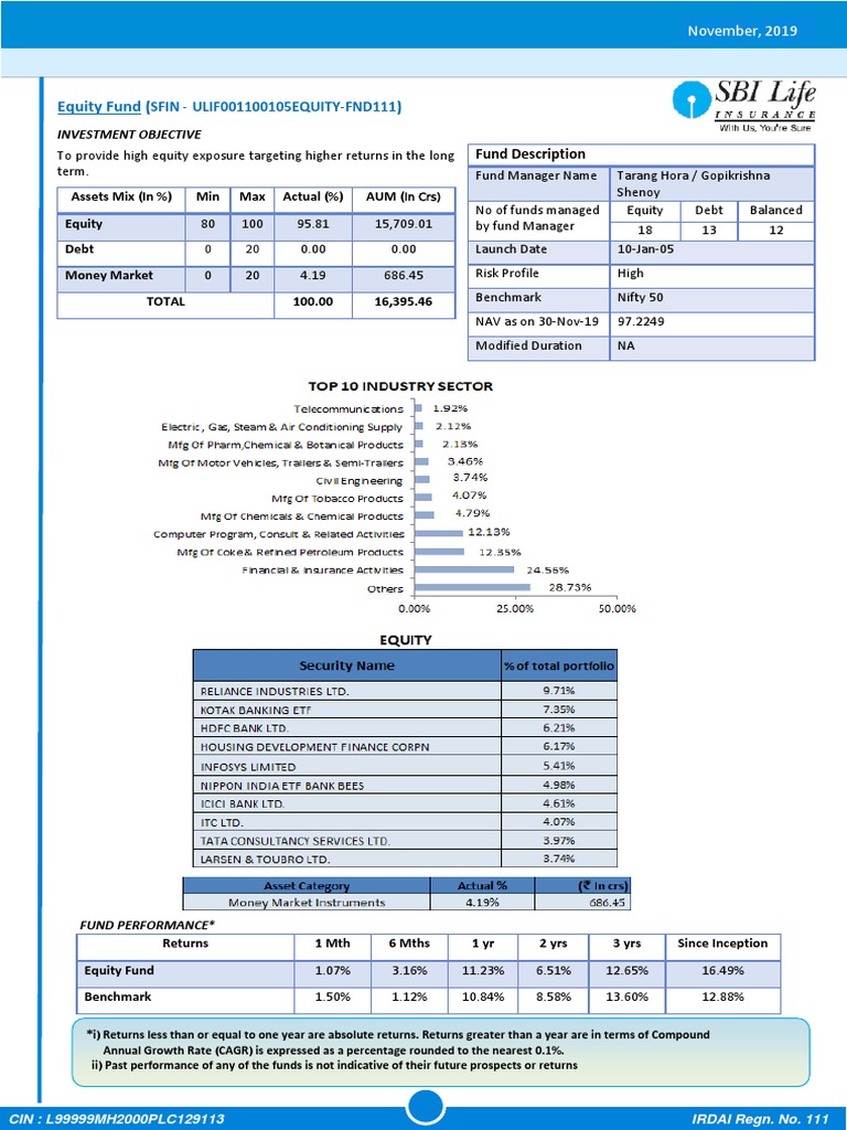 High Equity Fund Performance Overview | PDF | Equity (Finance ...