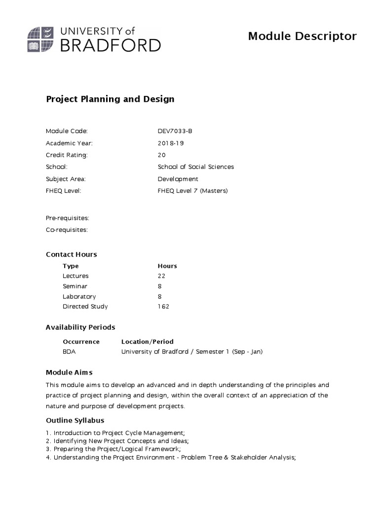 Developing Advanced Project Planning And Management Skills PDF