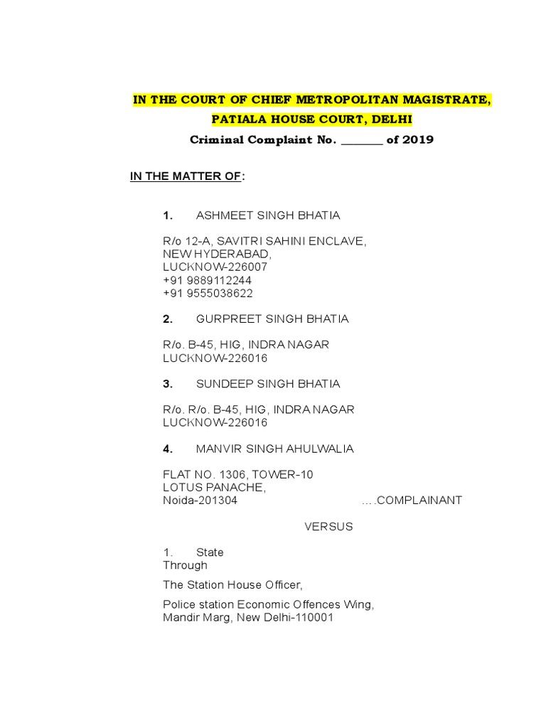 Ashmeet Singh Bhatia | PDF | Equity (Finance) | Fraud