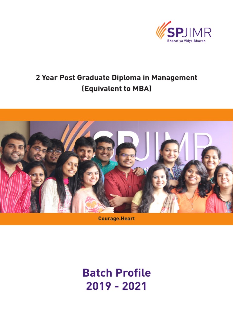Batch Profile 2019-21 PDF | PDF | Master Of Business Administration ...