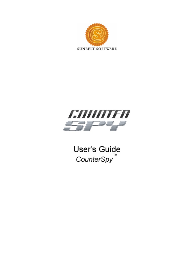 Counterspy User Guide | PDF | Spyware | Email Spam