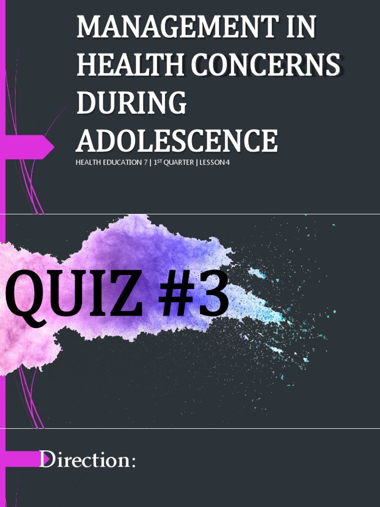 Health Management in Adolescence | PDF | Adolescence | Puberty