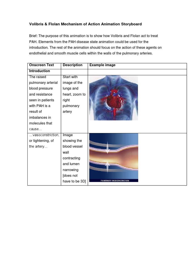 Volibris MOA Storyboard v1 1 | PDF | Blood Vessel | Endothelium