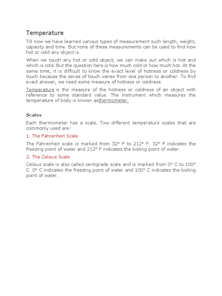 Assignment Temperature | PDF | Fahrenheit | Celsius