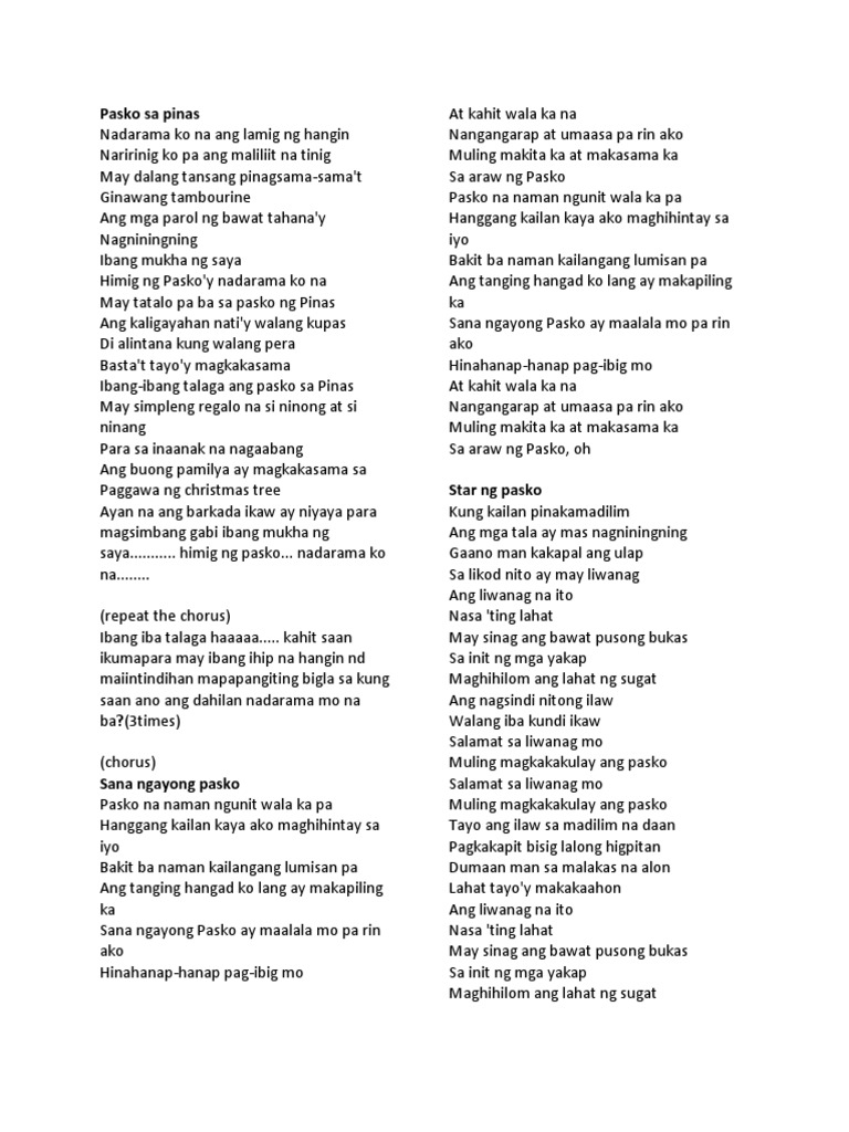 Pasko Sa Pinas | PDF