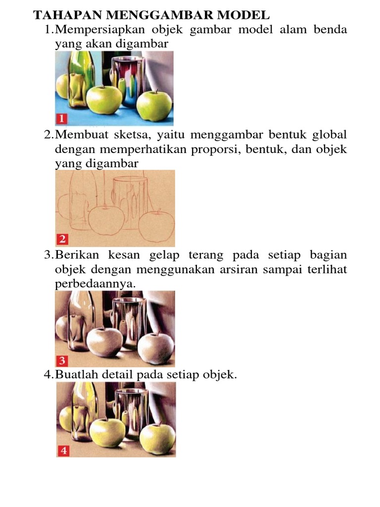 Teknik Menggambar Model | PDF