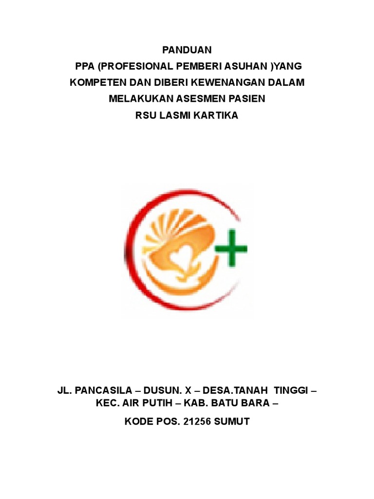 Panduan PPA Yang Kompeten Dan Berwenag Dalam Melakukan Asesmen Awal Dan ...