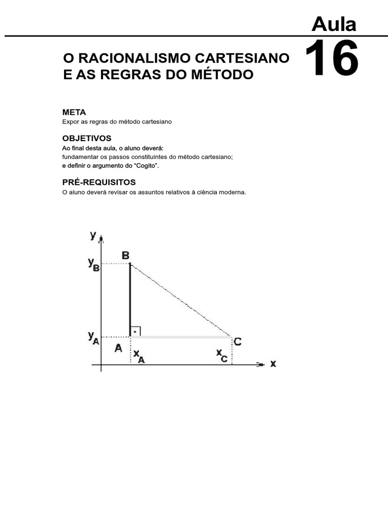 Racionalismo Cartesiano | PDF | René Descartes | Metafísica