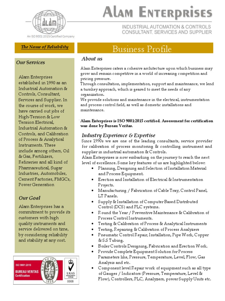 Alam Enterprises: Industrial Automation Solutions | PDF ...