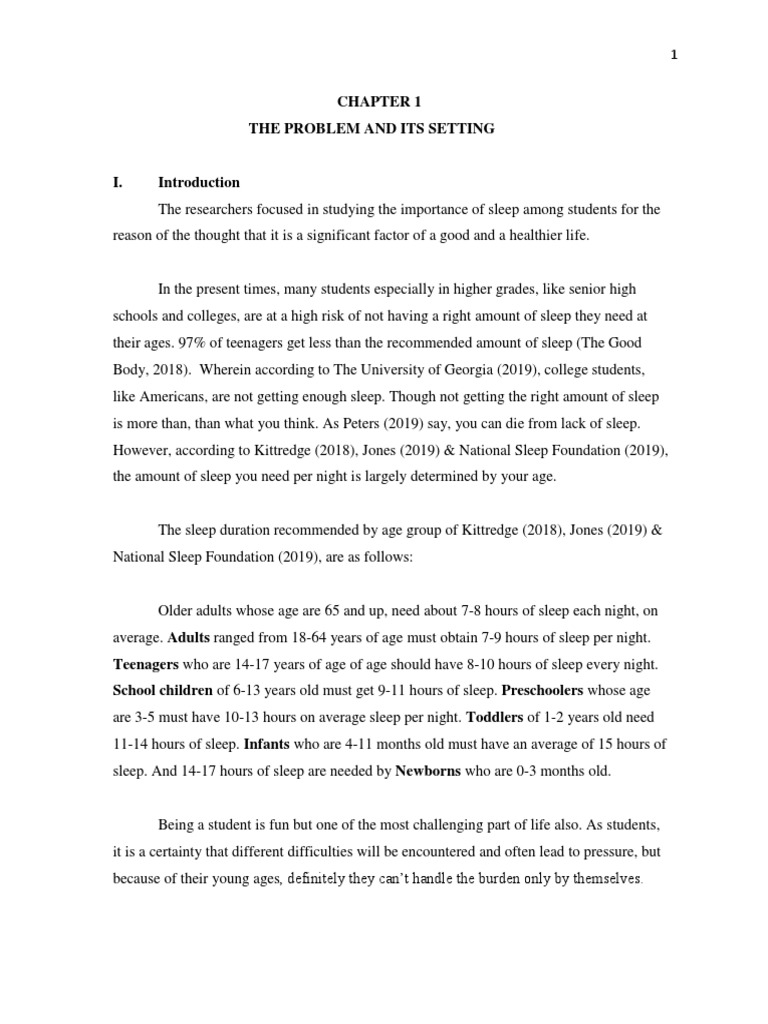 The Impact of Sleep Duration On The Academic Performance of The ...