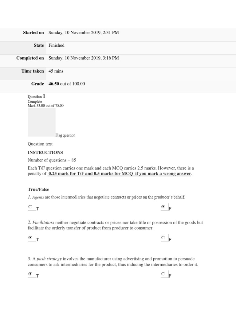 Question Paper | PDF | Advertising | Sales