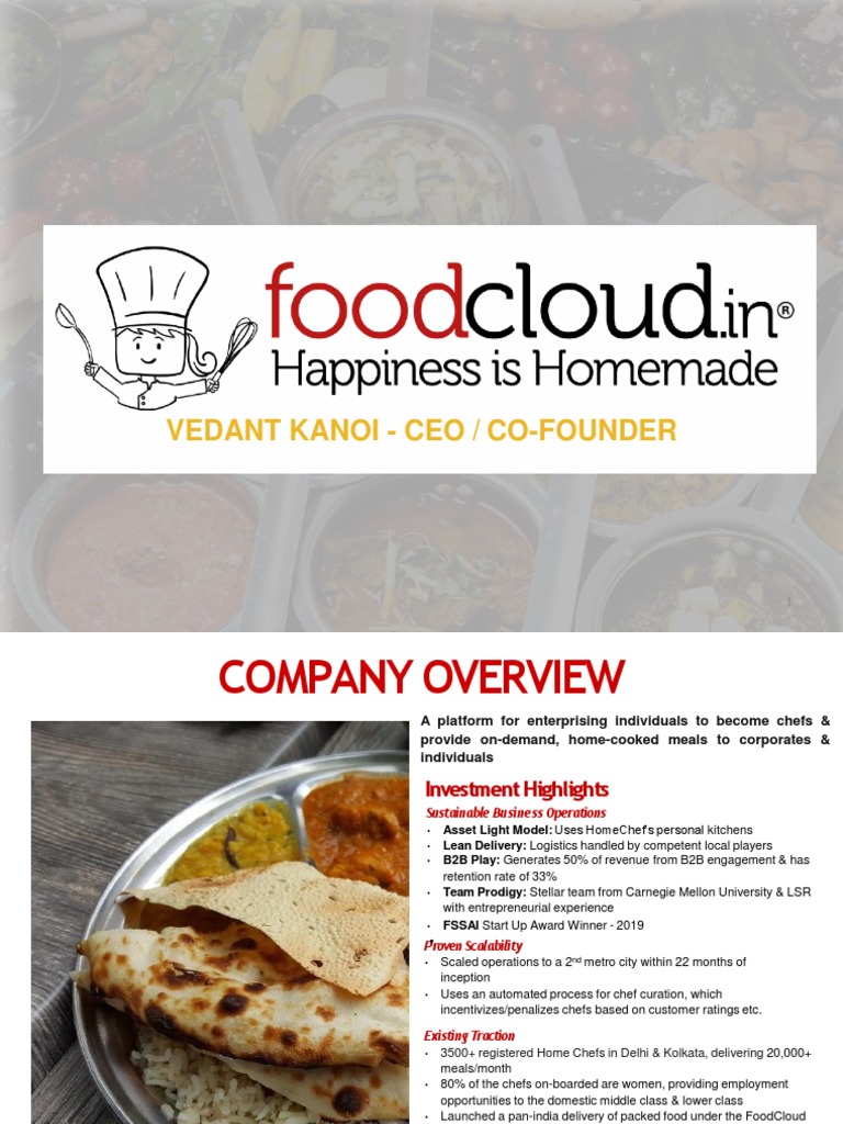FoodCloud Investment Deck Pre Series A | PDF | Startup Company | Small ...