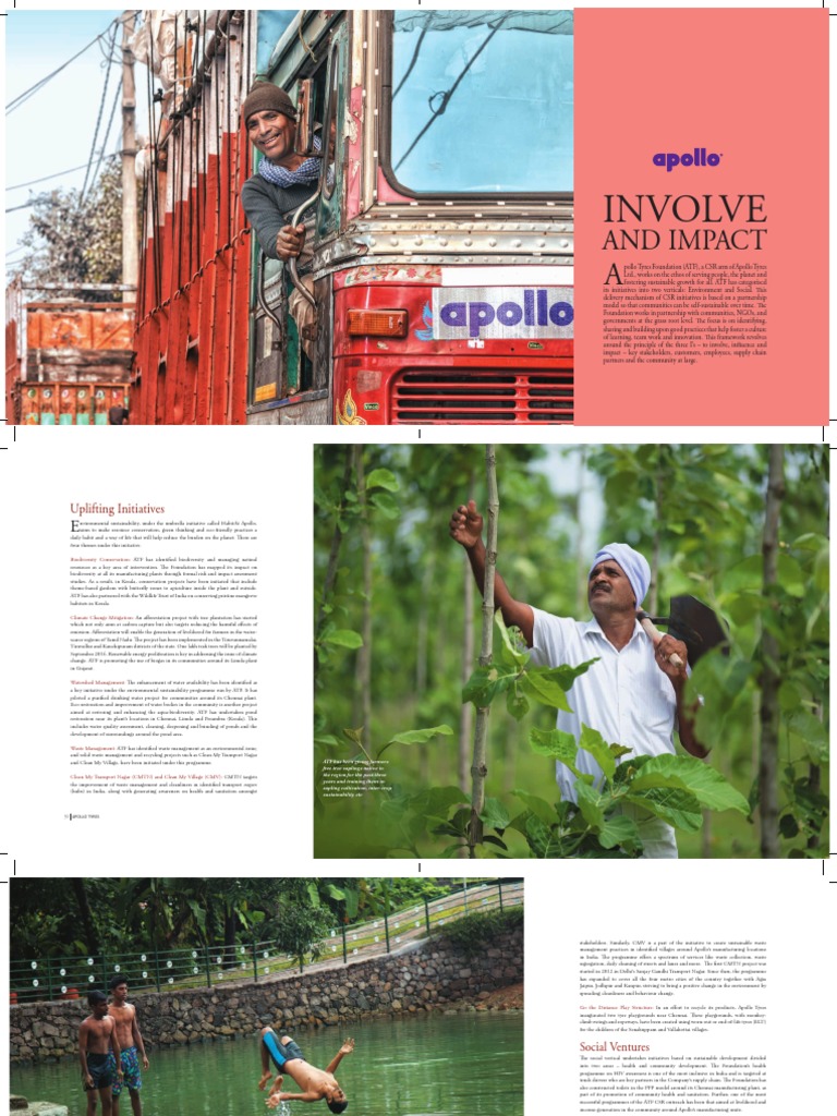 Apollo Tyres CSR Initiatives Overview | PDF | Corporate Social ...