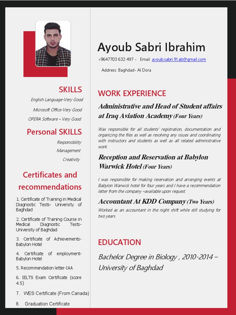 Ayoub Sabri CV | PDF