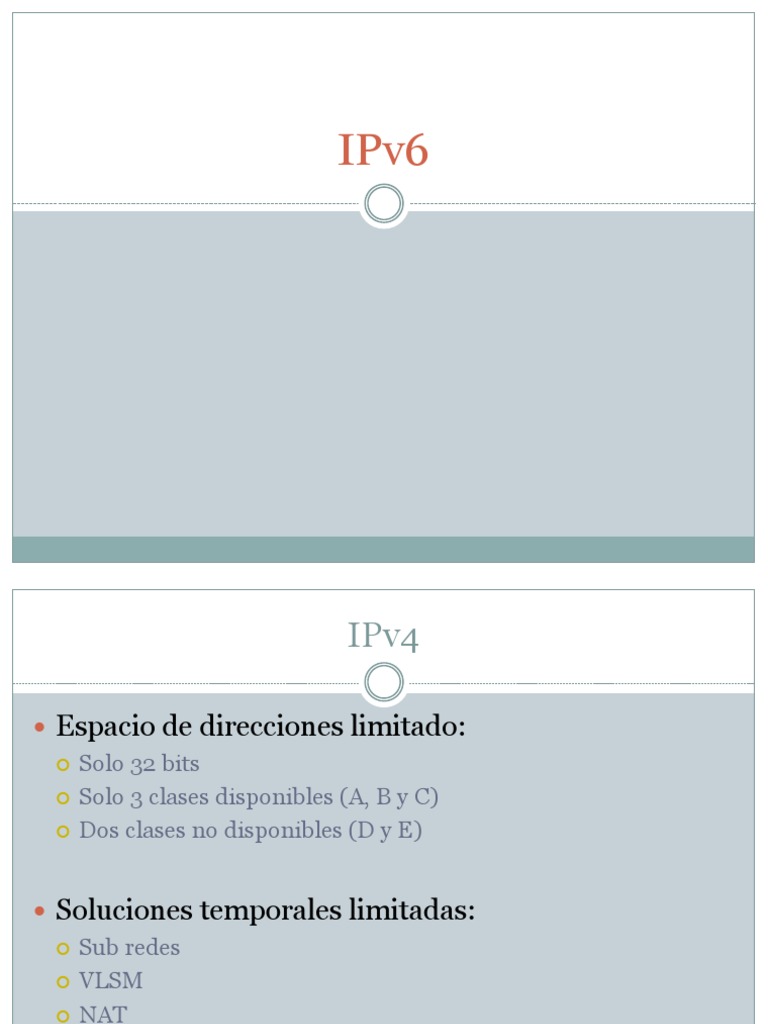 8 IPv6 | PDF | Yo Pv6 | Dirección IP