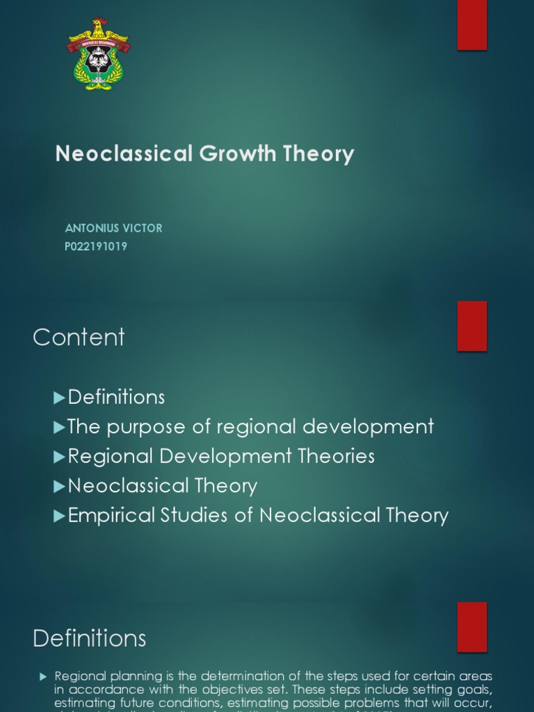 Neoclassical Growth Theory | PDF | Economic Growth | Labour Economics