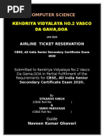 Movie Ticket Booking System Cs Project STD - Xii - Nandini Narayanan ...