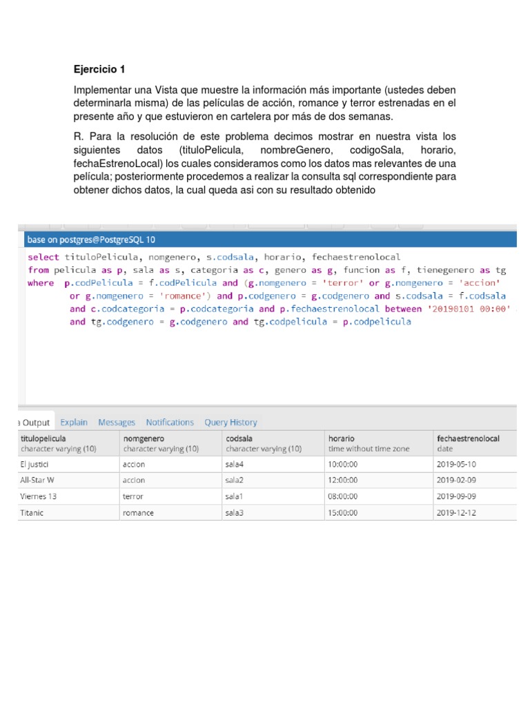 Trabajo | PDF | SQL | Bases de datos