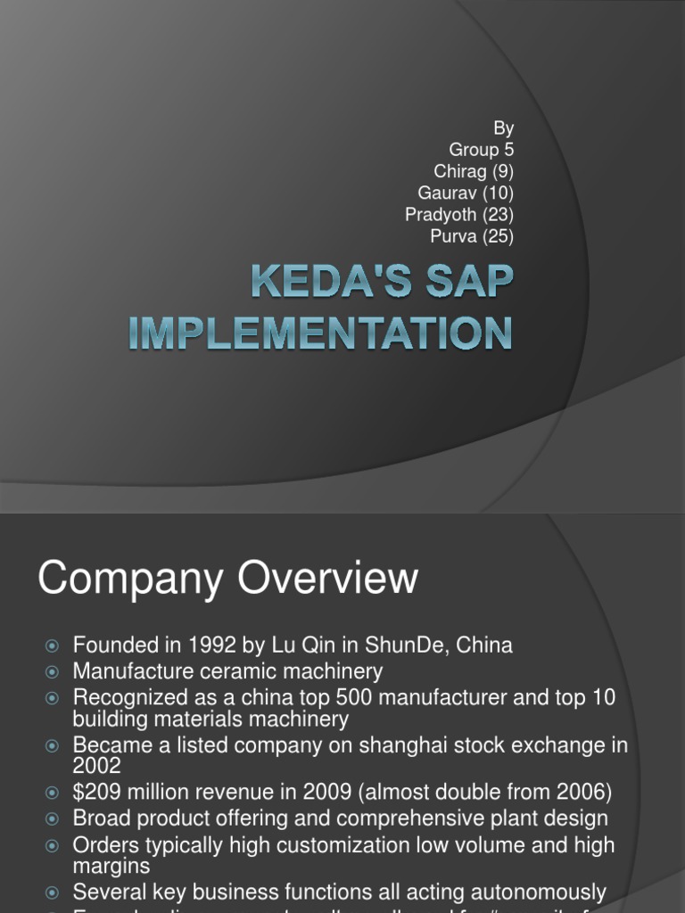 Keda S Sap Implementation | PDF | Enterprise Resource Planning | Business Process