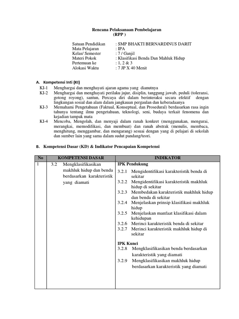 Contoh RPP Ipa Berbasis IHT | PDF | Sains & Matematika | Komputer