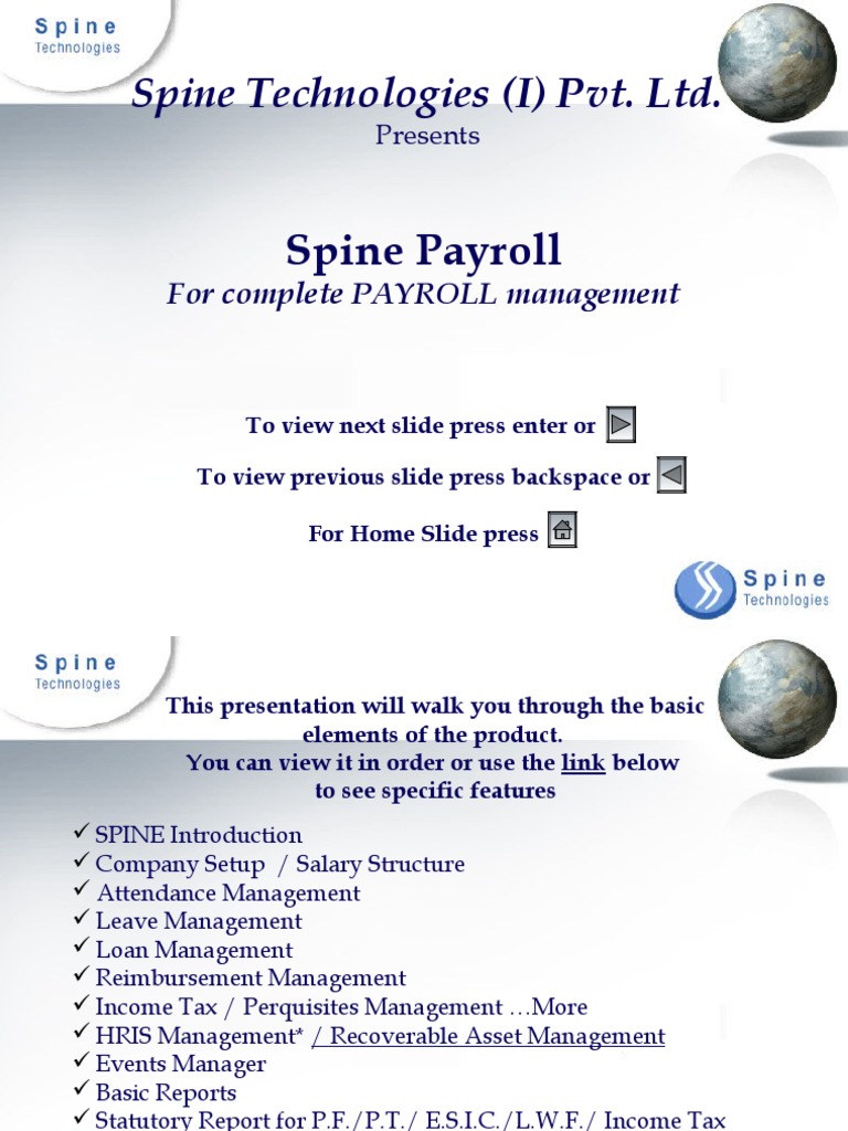 Spine Payroll Show | Download Free PDF | Payroll | Loans